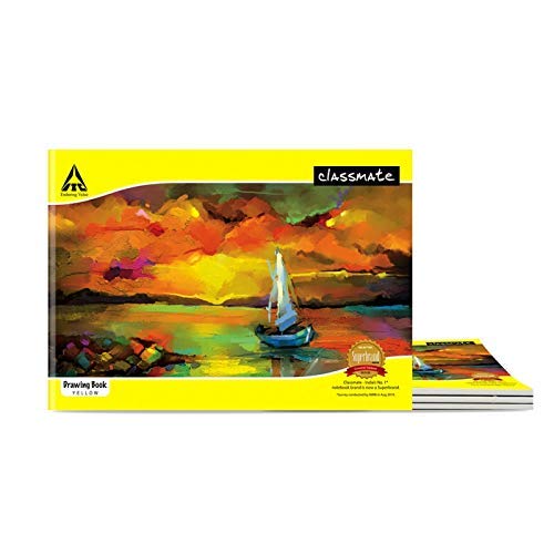 CLASSMATE Drawing Book 22 X 28 cm 20 Pages (Pack of 6) : Amazon.in ...