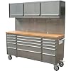 Amazon.com: AnorTrek 72 inch 15 Drawers Tool Chest with 3 Up Cabinet ...