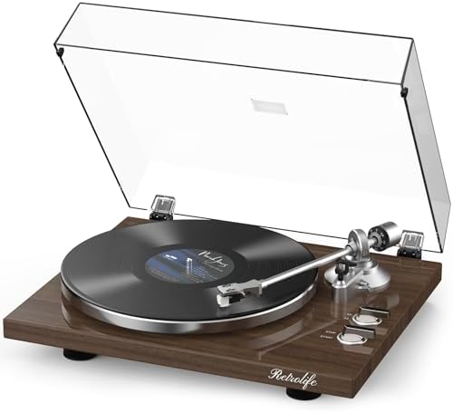 Amazon.com: Turntables Belt-Drive Record Player with Wireless Output ...