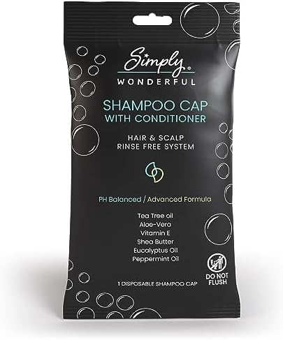 Amazon.com: Simply Wonderful Shampoo Caps - No Rinse Hair Wash Caps for ...