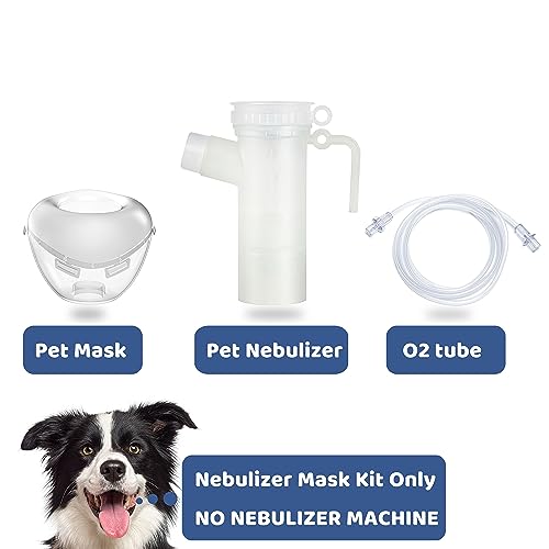 Pet Nebulizer Cup and Inhaler Mask for Cats and Small Dogs, Oxygen Mask ...