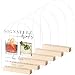 8x10 Inch Arch Acrylic Sign with Holder- 6 Pack Clear Arched Acrylic ...
