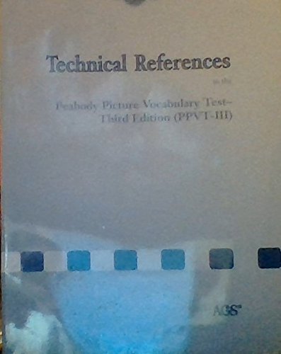 Amazon.com: Technical references to the Peabody picture vocabulary test ...