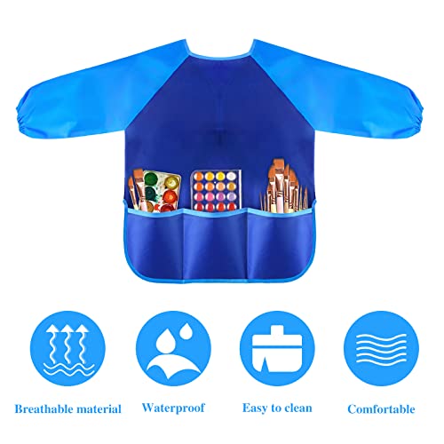 Snapklik.com : NEBURORA 1 Pack Kids Art Smocks Waterproof Children Art ...