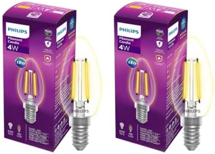 Buy PHILIPS 2W LED Light, Warm White (58914) Flanged Bulb Base, Pack of ...