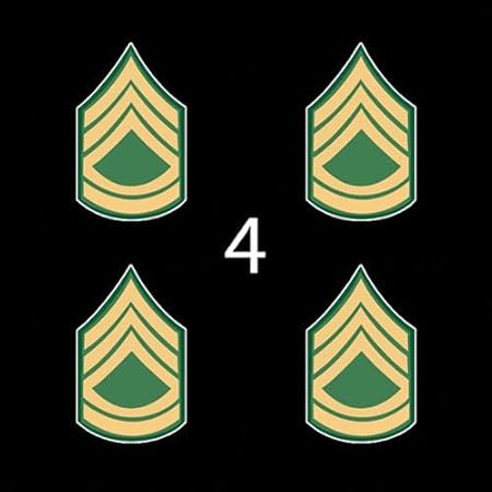 Amazon.com - US Army Rank SFC Sergeant First Class Sticker (Logo ...