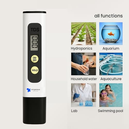 AMPEREUS Digital TDS Meter for water testing, Water Purity tester for ...
