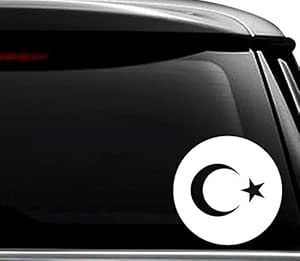 Amazon.com: Turkish Flag Decal Sticker For Use On Laptop, Helmet, Car ...