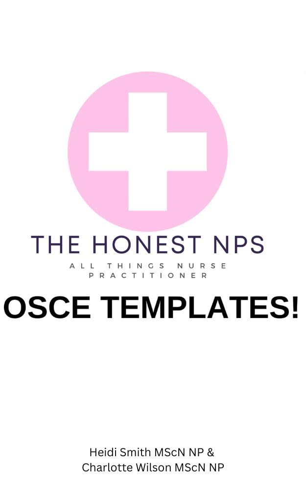 Nurse Practitioner OSCE Licensing Exam Templates - Kindle edition by ...
