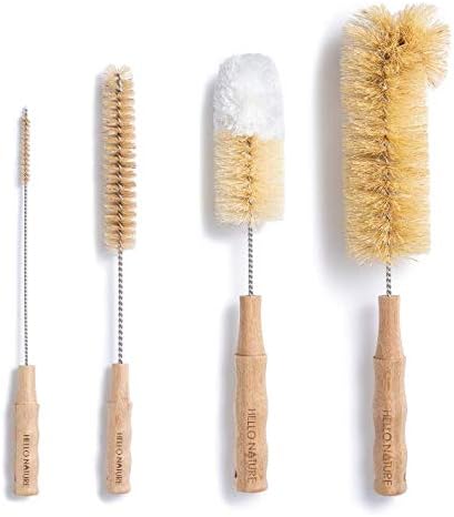 Amazon.com: Plant-Based 6pcs Kitchen Brush Set by HELLO NATURE ...