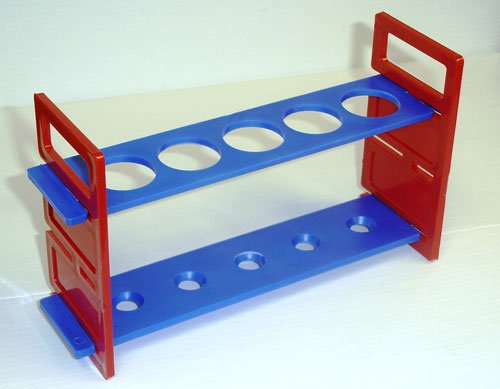 Plastic Test Tube Rack Edu-Sci Red/blue: Science Lab Tube Racks: Amazon ...