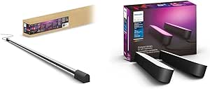 Amazon.com: Philips Hue Large Smart Light Tube, Black - White and Color ...