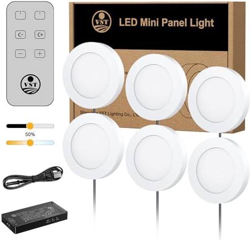 VST Under Cabinet Lights CCT 3000K-6500K, LED Puck Light Color ...