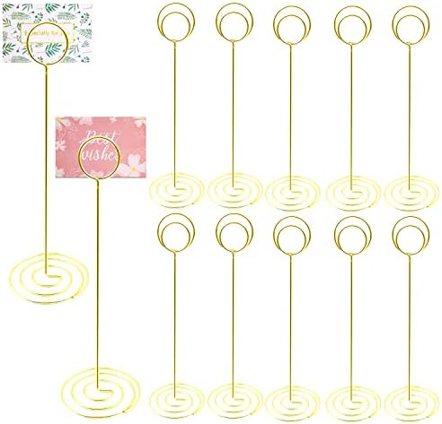 HomWanna Table Number Holders 10Pcs - 8.75 inch Place Card Holder Tall ...