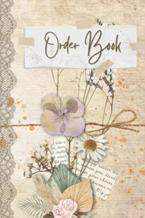 DIY Scrapbook Order Book 6x9 120 pages / Vintage Art Pattern / Order ...