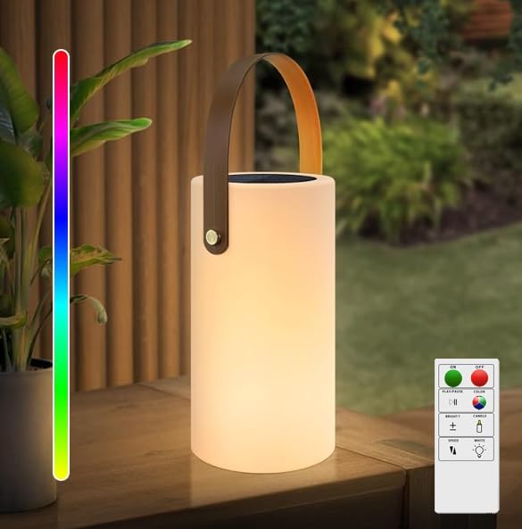 Cordless Table Lamp,Portable Outdoor lamp with Handle, Lantern Lamp ...