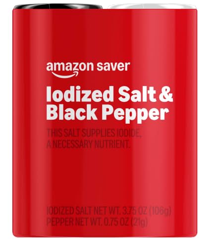 Amazon.com : Amazon Saver, Iodized Salt & Black Pepper, 4.25 Oz ...