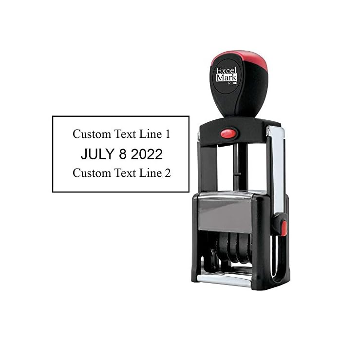 Date Stamp Self Inking Heavy Duty - ExcelMark (R100 Black Ink)