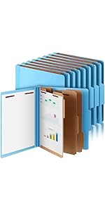 Amazon.com : Skyygemm 12 Pcs Classification Folders Letter Size,3 ...