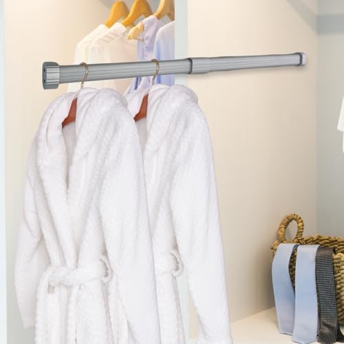 Amazon.com: Beyeutao Silver Closet Rod Pull Out Rod for Closets Hanging ...