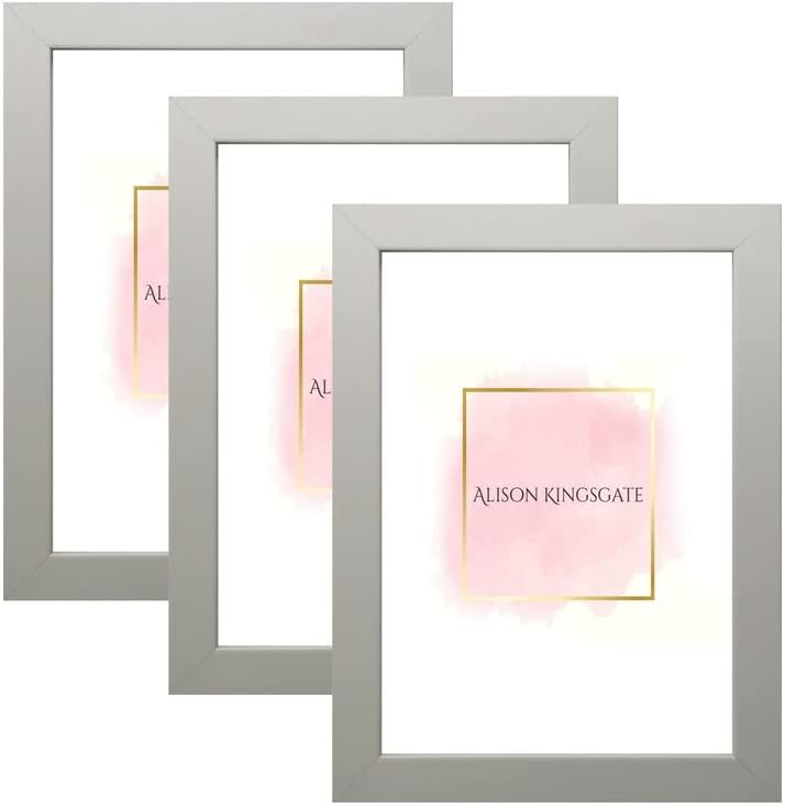 Alison Kingsgate 24X18 Light Grey Modern Photo Frames Pack of 3 ...