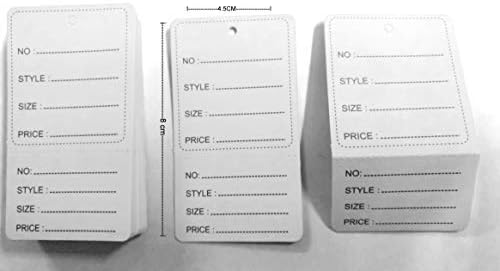 Tags by Sadar Shop 1000 Paper Tag Label 2 Part Large Garment Price ...