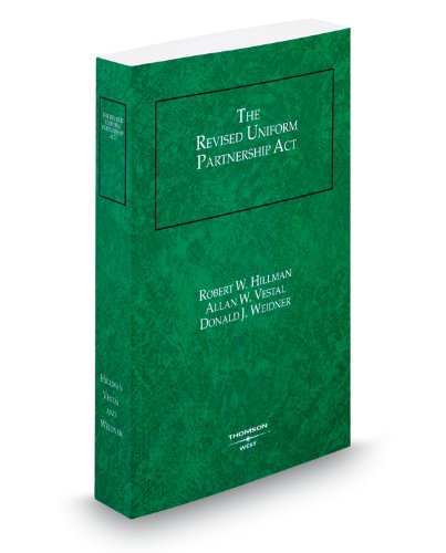 The Revised Uniform Partnership Act, 2009-2010 ed.: Allan Vestal ...