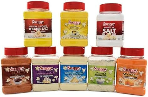 Amazon.com : Snappy Ultimate Popcorn Salts and Seasonings Kit, 8 Count ...