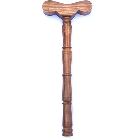 WITSOUL T - Shape Yoga Danda - Wooden Staff - for Beneficial in Breath ...