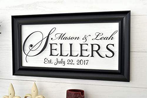 Amazon.com: Personalized Glass Family Name Sign With Established Date ...