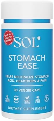 Amazon.com: Stomach Ease Supplement with Turmeric - Neutralizes Stomach ...