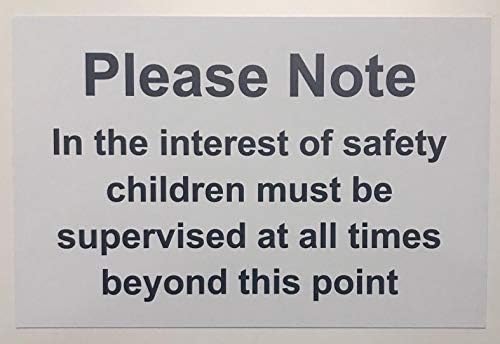 Mandatory signs Children must be supervised at all times Safety sign ...