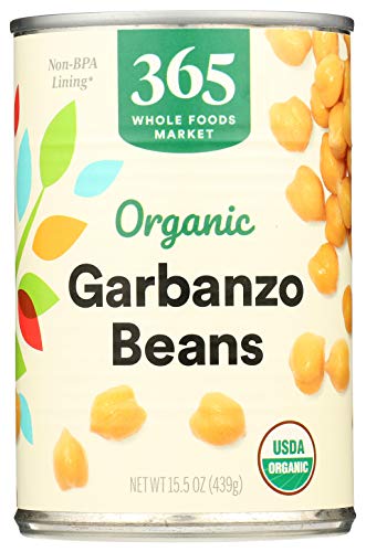 365 by Whole Foods Market, Beans Garbanzo Organic, 15.5 Ounce | Gourmetian