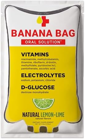 Amazon.com: Banana Bag Oral Solution Packets – Natural Lemon Lime 5pk ...