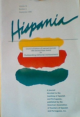 Hispania: A Journal Devoted to the Teaching of Spanish and Portuguese ...