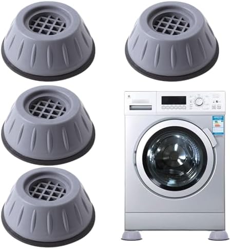 Nozibye 4pcs Washing machine base,Rubber pad washing machine stabilizer ...