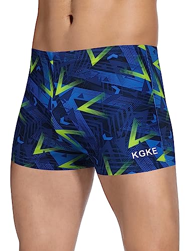 Snapklik.com : K898 Mens Square Leg Swimming Jammer Shorts UPF50+,Men ...