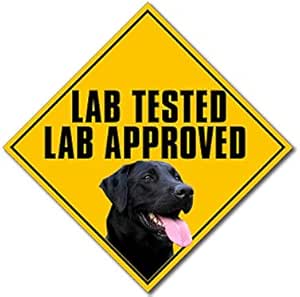 Caution Sign Shaped Lab Tested - Lab Approved Sticker (funny black ...