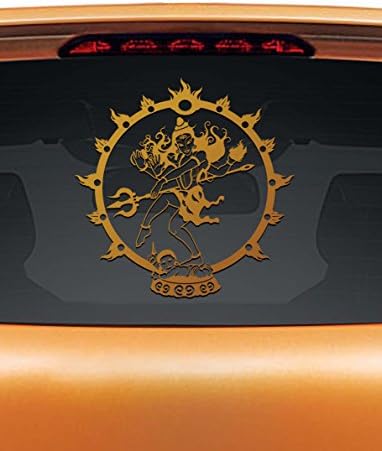 WallDesign Car Stickers Nataraja Shiva Copper Colour Reflective Vinyl ...