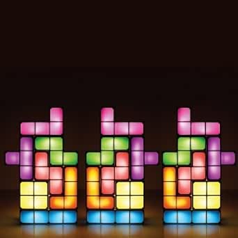 Tetris DIY Constructible Retro Game Style Stackable LED Desk Lamp ...