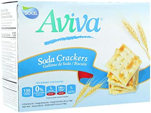 Amazon.com: AVIVA Galletas de soda originales | Envueltas ...
