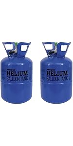 Large Helium Gas Canister for balloons - Fills 50 9 Inch Balloons ...