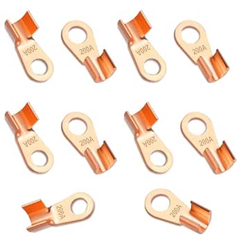Open Copper Ring Eyelets Cable Lugs 200A Crimping Ring Cable Lug ...