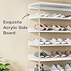 Amazon.com: Tribesigns 8-Tier Acrylic Shoe Rack, Modern Shoe Storage ...