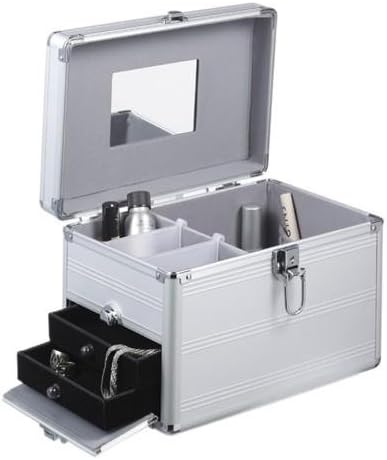 Kosmetikkoffer Beautykoffer Beautycase aus Aluminium mit Spiegel und ...