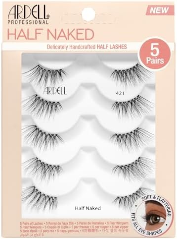 Ardell Half Naked 421 False Eyelashes, Natural Cat Eye False Lashes ...