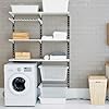Amazon.com: MorningRo 6 Pcs Dual Track Upright Wall Shelving System ...