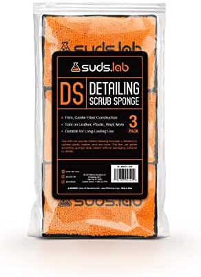 Amazon.com: Suds Lab DS Microfiber Detailing Scrub Pad 3 Pack - Car ...