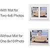 Amazon.com - 8x10 Double Picture Frame White for Display Two 4x6 ...