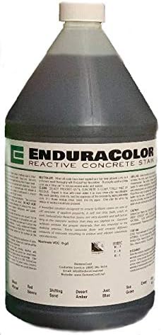 EnduraColor Reactive Concrete Stain - 1 Gallon Black Walnut - Household ...